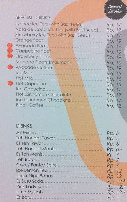 Menu at Quantum Bistro restaurant, Depok, Jl. Cinere Raya