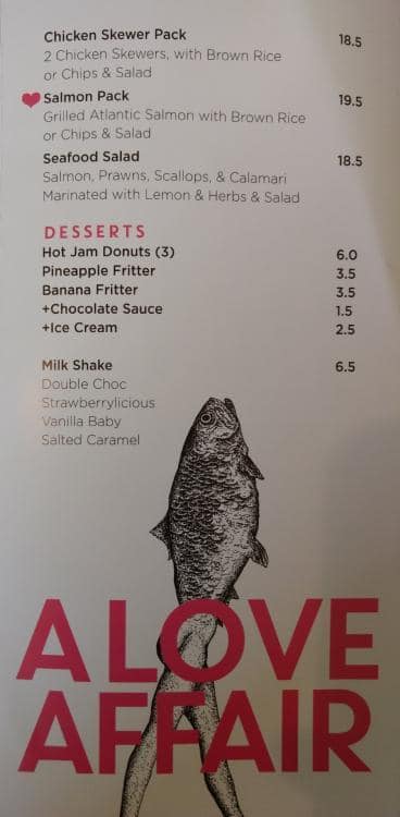 Menu at Saltwater Grill fast food, Albert Park