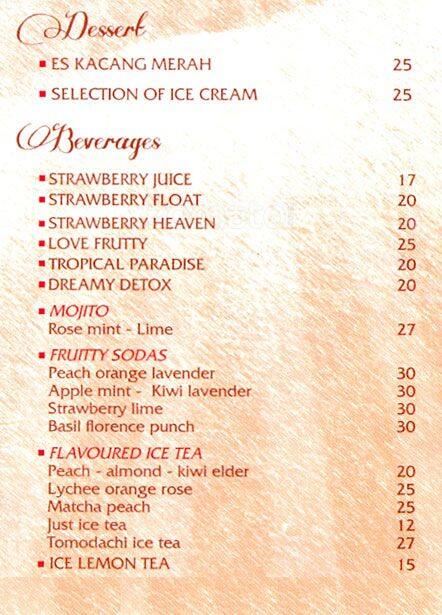 Menu at Lada Garam Resto restaurant, Denpasar