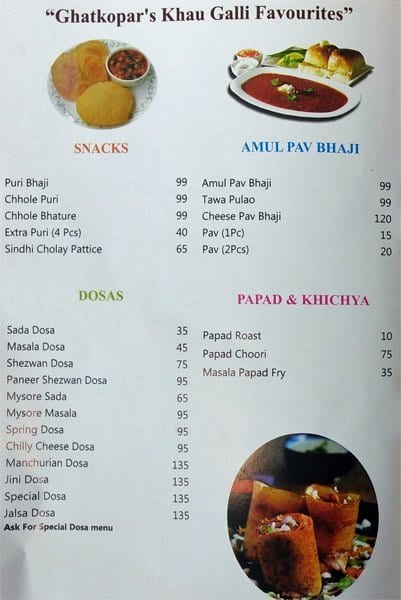 Jalsa Snax By Nanumal Bhojraaj Menu - Zomato