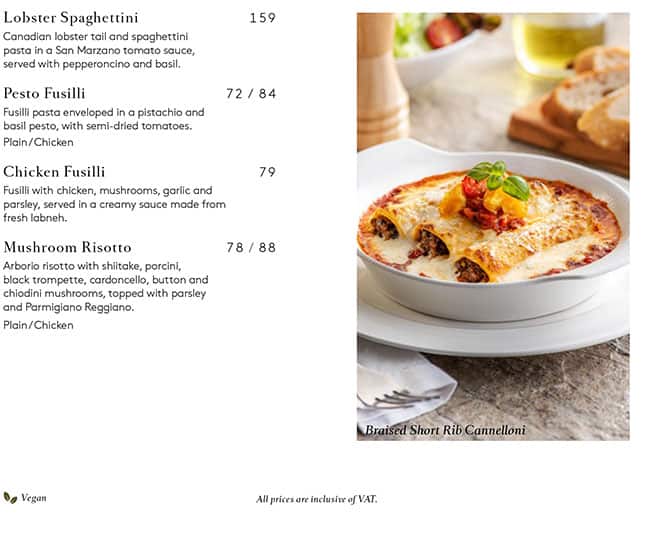 Menu at Cafe Bateel, Dubai, Al Barsha 1