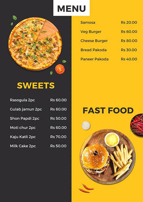 Menu of Haddi Baddi Food, Rohini, New Delhi