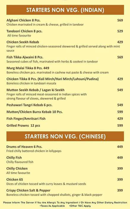 Menu at The Ancient Barbeque & Bar, Noida