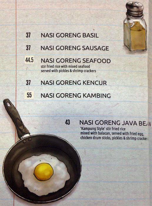 Menu at Java Bean Coffee & Resto cafe, Jakarta, Jl. Jend. Sudirman No.50