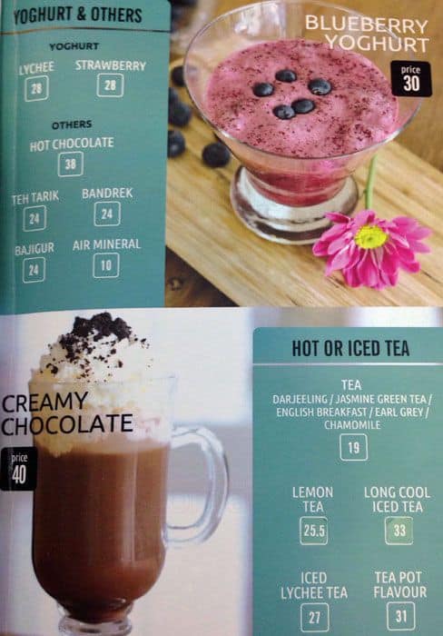 Menu at Java Bean Coffee & Resto cafe, Jakarta, Jl. Jend. Sudirman No.50