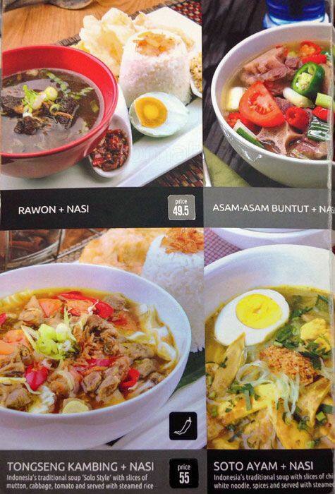 Menu at Java Bean Coffee & Resto cafe, Jakarta, Jl. Jend. Sudirman No.50