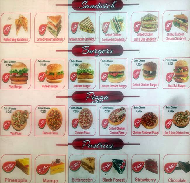 The Max Ice Cream Menu, Menu for The Max Ice Cream, Narayanguda ...