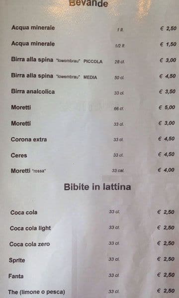 Menu at Ristorante Pizzeria Al Mercante in Fiera, Milan, Via Francesco ...