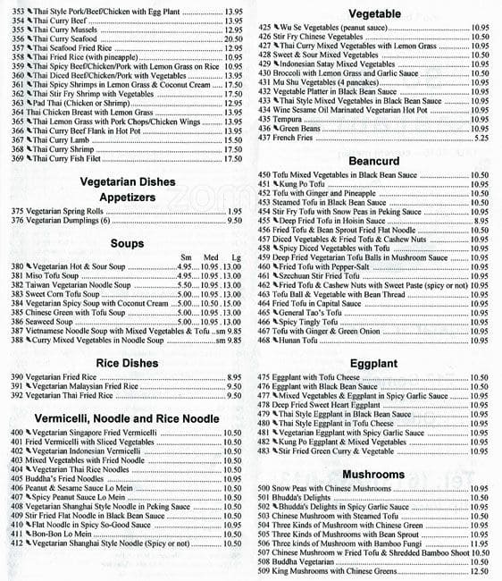 Menu at So Good Restaurant, Ottawa