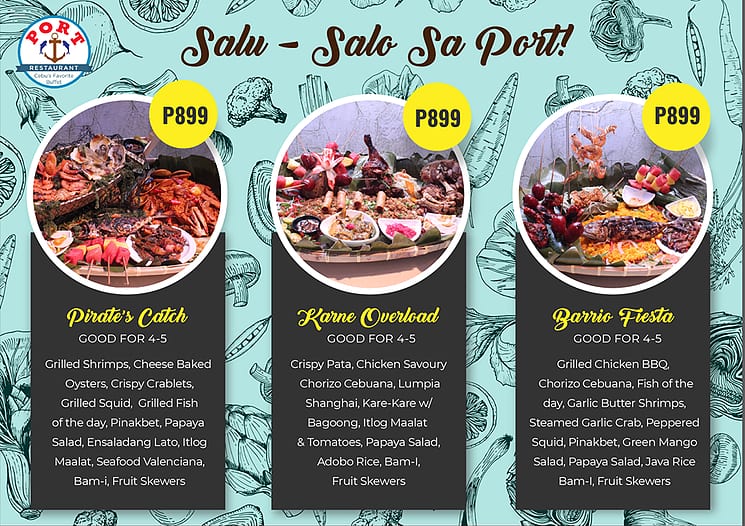 Menu at Port Restaurant - Waterfront Cebu City Hotel & Casino, Cebu City