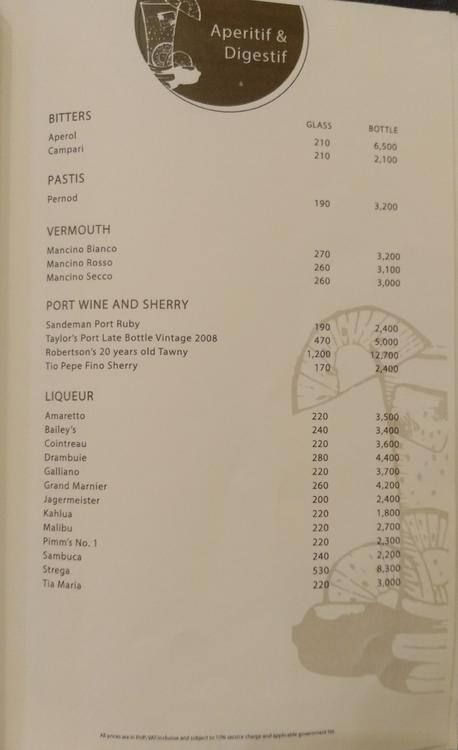 Menu at Red Spice restaurant, Parañaque, New Seaside Dr