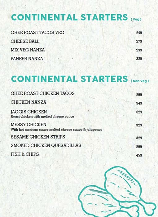 Menu at The Break Room, Pune, Clover Hills Plaza