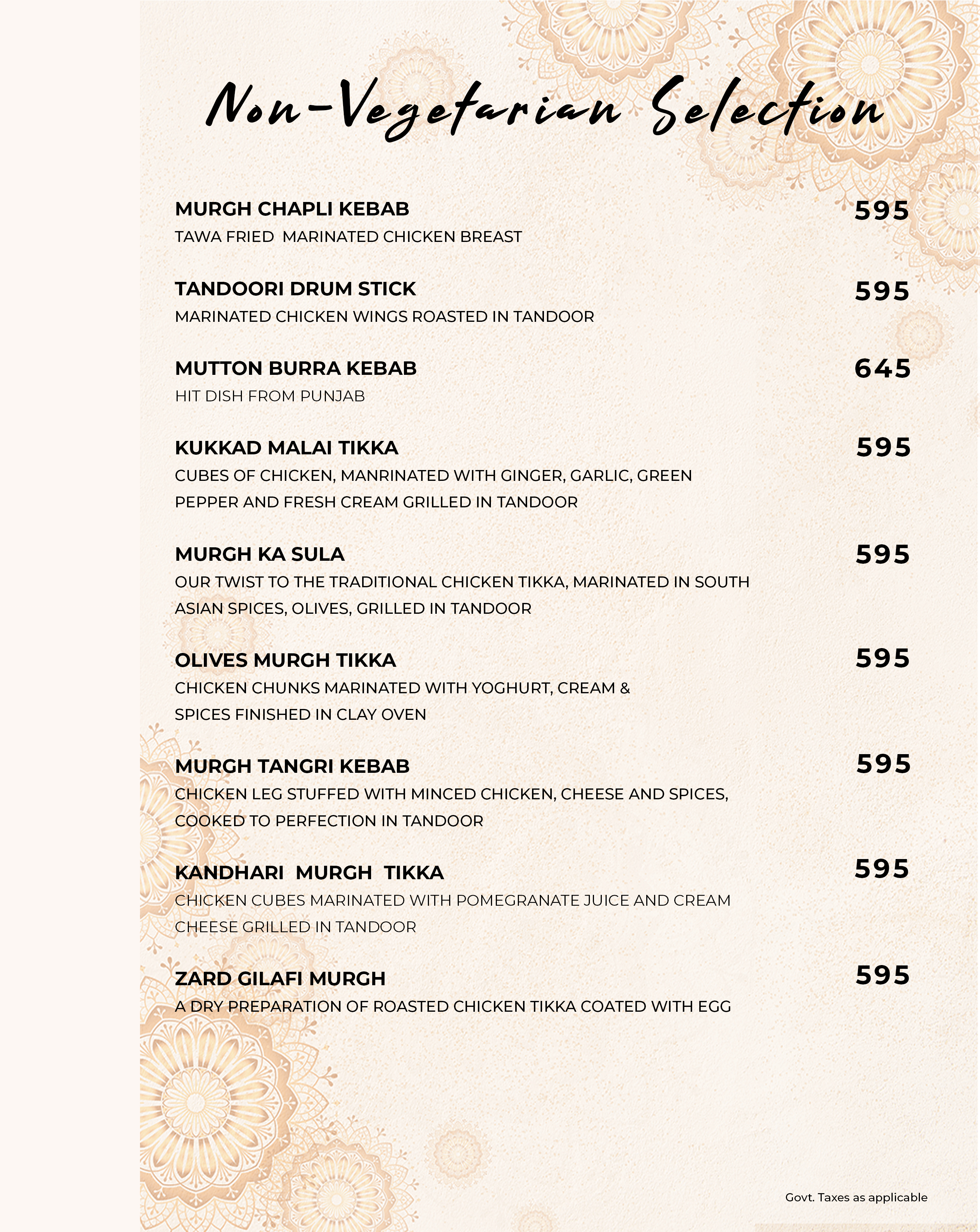 Menu at The Dom - Lounge, Dine, Bar & Restaurant in Punjabi Bagh Club ...