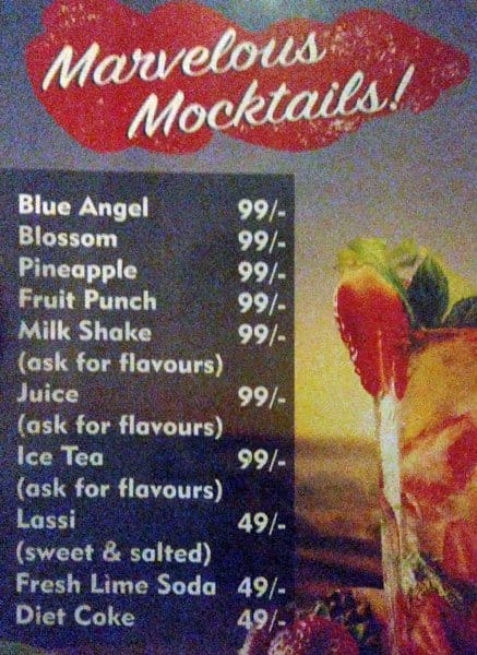 Menu at BUFFET HUT, Chandigarh