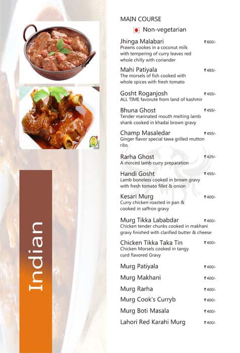 Menu of Nanda's Hotel And Restaurant, Mohan Nagar, Amritsar