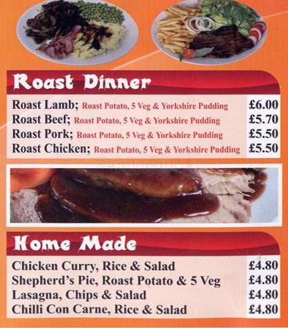 Menu at Enjoy Cafe, London, 64 Stamford Hill