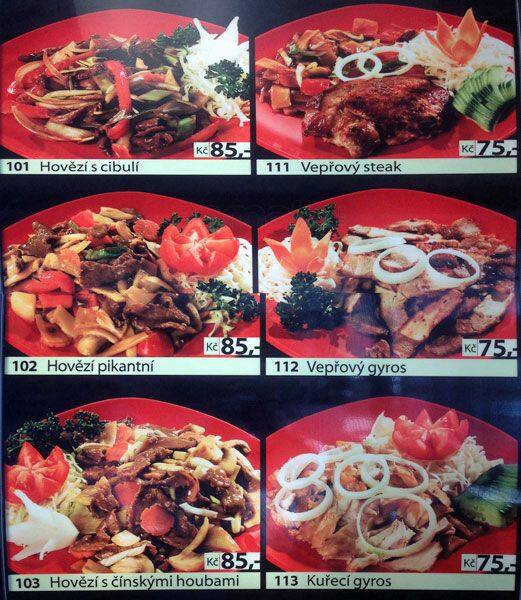 Menu at GUTY restaurant, Brno, Skandinávská 128/2