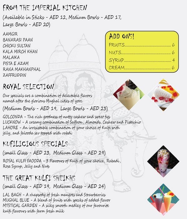 Kulfilicious Menu, Menu for Kulfilicious, Umm Hurair, Dubai - Zomato