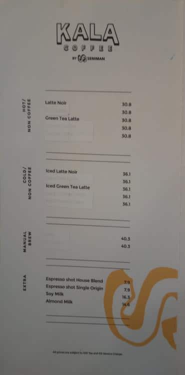 KALA by Seniman Menu, Menu for KALA by Seniman, Kuningan, Jakarta ...