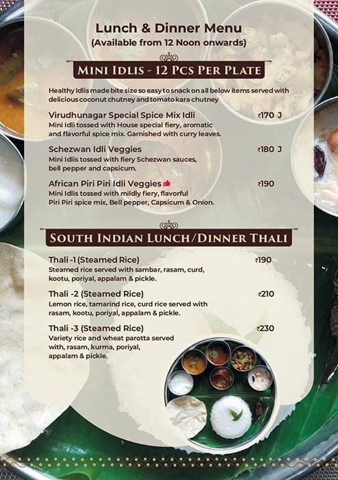 Menu at Cafe IDlish - Idli Dosa Relish, Mumbai, 10