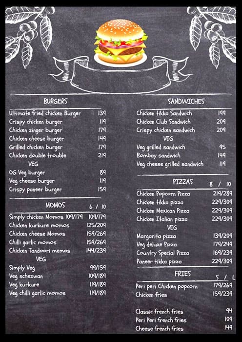 Menu of Bombay Bites, Vikhroli, Mumbai