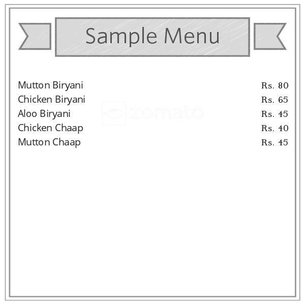 New Shimla Biryani Menu, Menu for New Shimla Biryani, Shibpur, Howrah ...