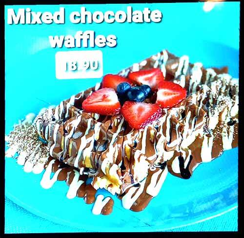 Menu at Snow Flake cafe, Ajman