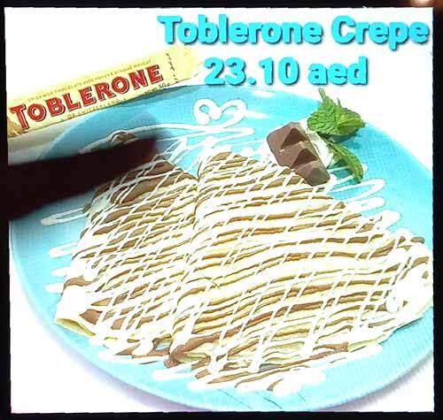 Menu at Snow Flake cafe, Ajman