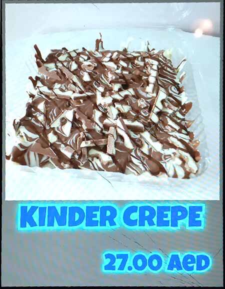 Menu at Snow Flake cafe, Ajman