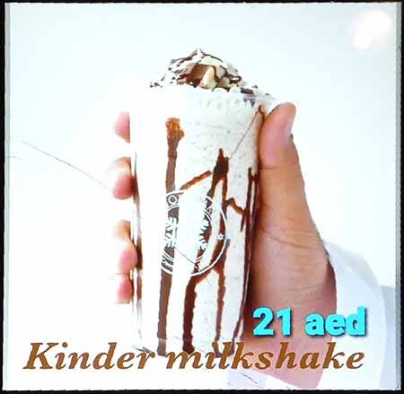 Menu at Snow Flake cafe, Ajman