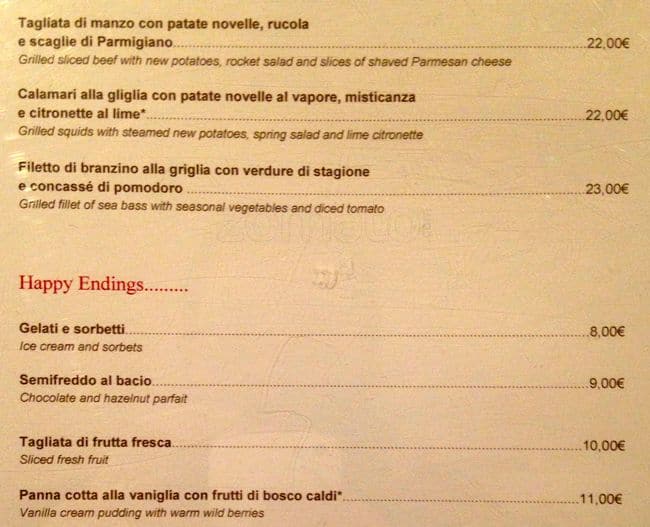 Menu at Zenzero & Cannella - Nh Hotel Roma Giustiniano, Rome