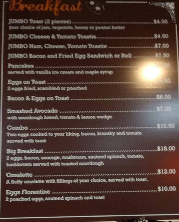 Menu at The Deli Discovery cafe., Ringwood North, 17/204 Warrandyte Rd