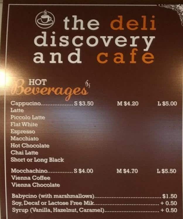 Menu at The Deli Discovery cafe., Ringwood North, 17/204 Warrandyte Rd