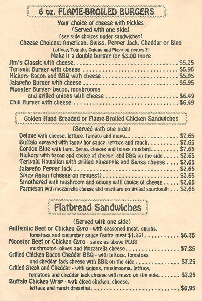 Menu at Pheasant Bar and Grill, Omaha