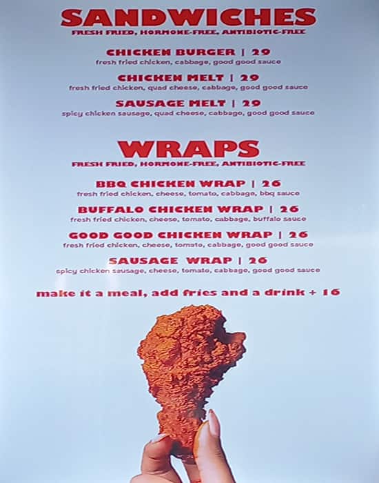 Menu of Bonbird, Al Safa, Dubai