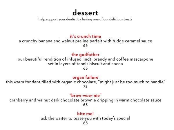 Menu at Milkshake Bar - Protea, Johannesburg