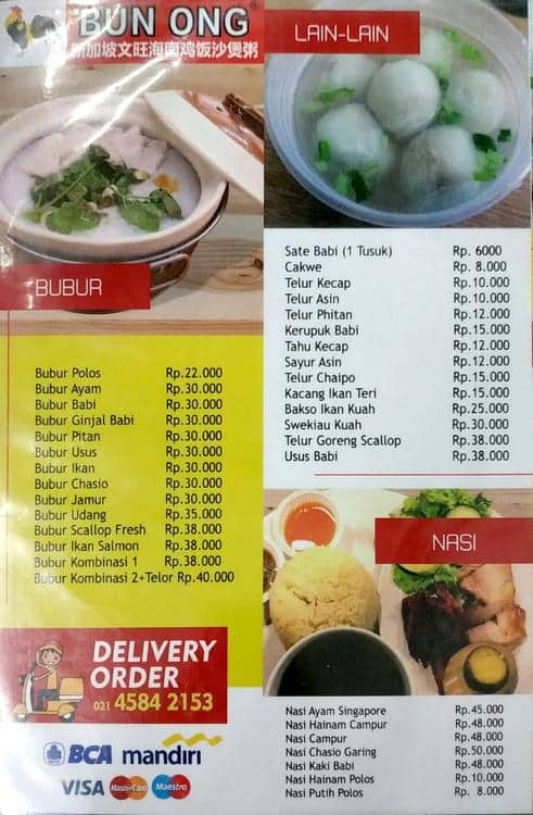 Menu at Bun Ong restaurant, West Pakulonan, Alam Sutera Town Center ...
