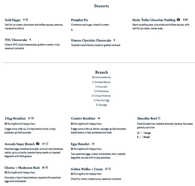 Menu at Earls Kitchen + Bar, Burlington, 900 Maple Ave Unit A25