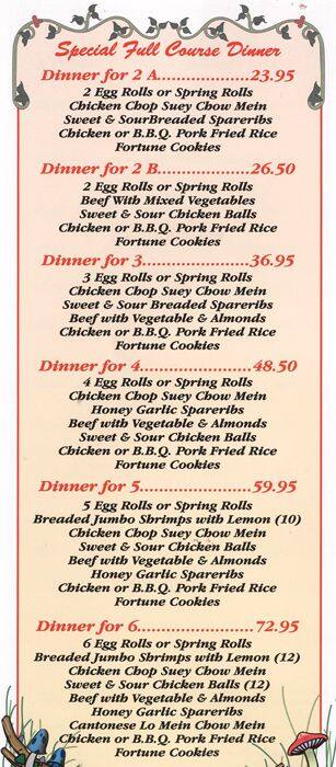 Menu at Honey Bee Restaurant, Toronto, Queen St E