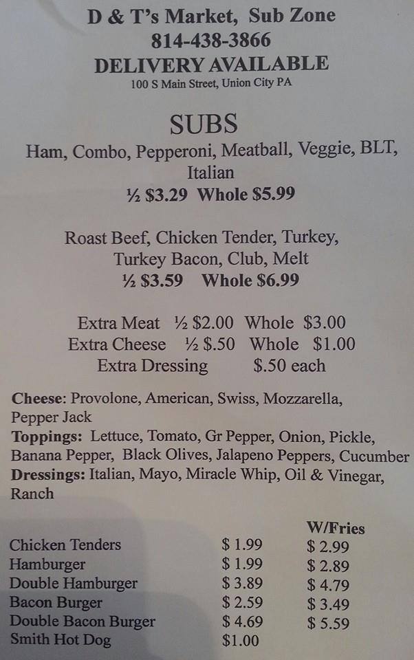 Carta de Sub Zone, Union City