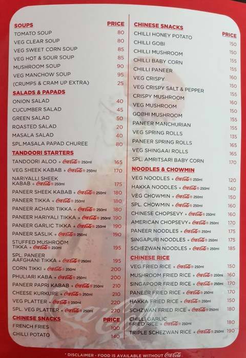 Taste of Rajasthan Menu, Menu for Taste of Rajasthan, Madhapur ...