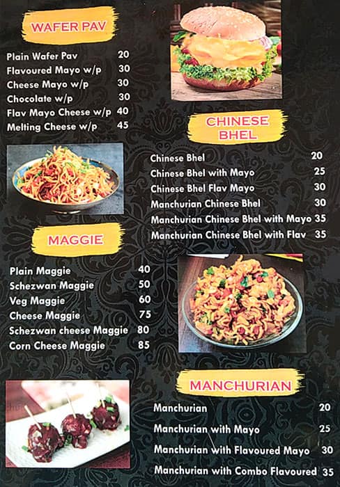 Menu of Foodie Adda, Girgaum, Mumbai