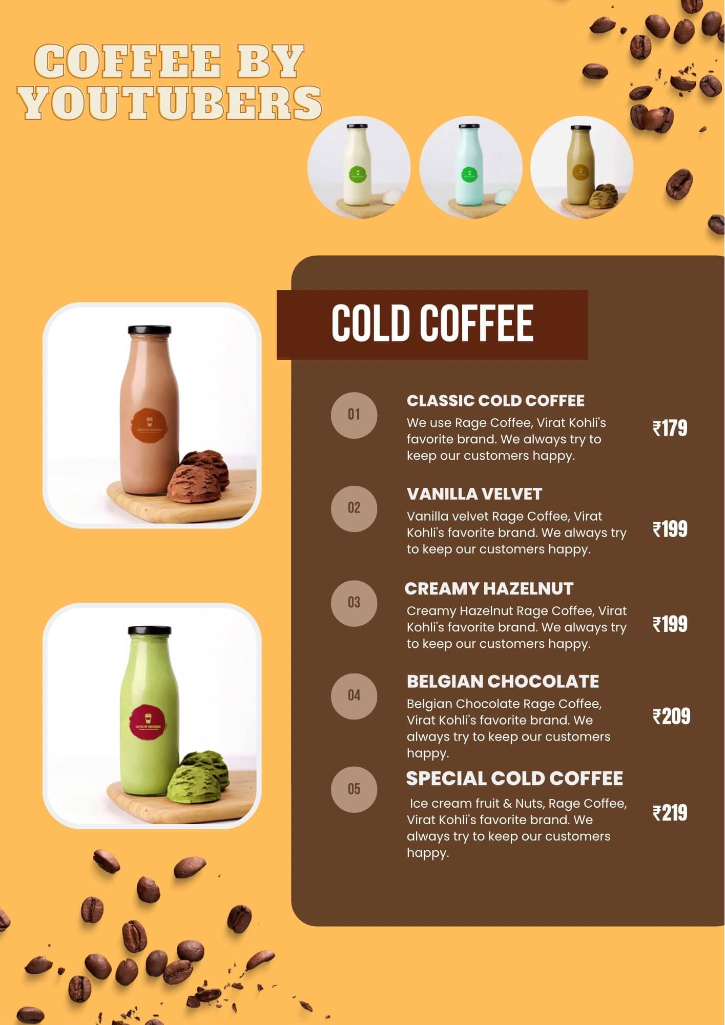 Menu of Coffee By Youtubers, Nalasopara, Mumbai