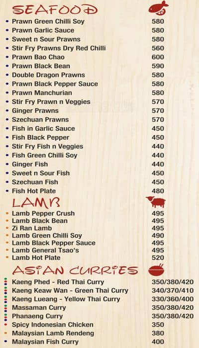 Menu at Snappy Dragon, Gurugram