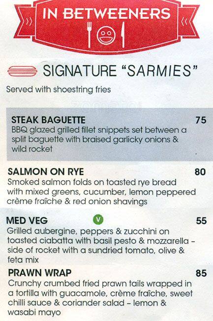 Carta del restaurante Vigour & Verve Durban, Durban, Southern Sun ...