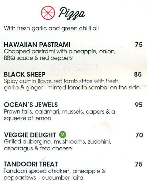 Menu at Vigour & Verve Durban restaurant, Durban, Southern Sun Elangeni ...