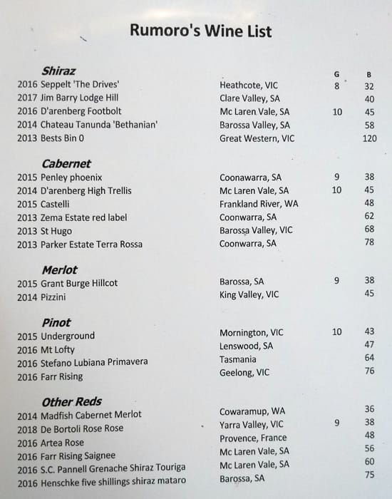 Menu at Tower Hotel pub & bar, Hawthorn East, 686 Burwood Rd