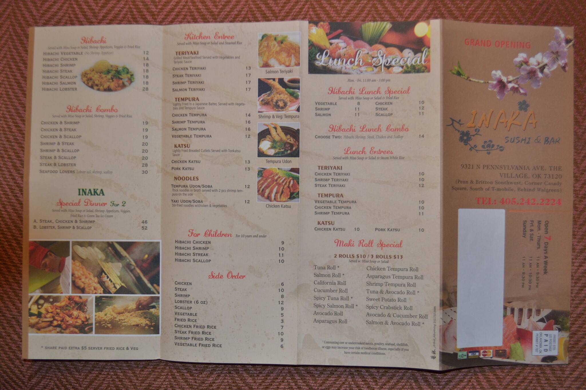 Inaka Sushi & Bar Menu, Menu for Inaka Sushi & Bar, Nichols Hills ...