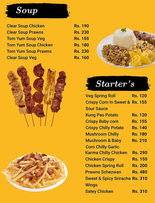 Menu of The Altruist - Qube Café, Kopar Khairane, Navi Mumbai