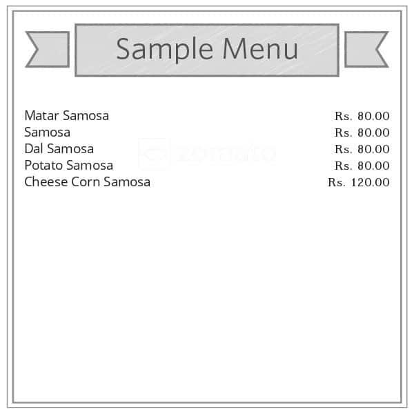 Menu of Jain Samosa Ghar, Relief Road, Ahmedabad